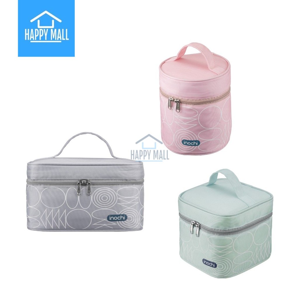 Inochi Yoshino Happy Mall Glass Lunch Box Set with Thermal Bag | Shopee ...