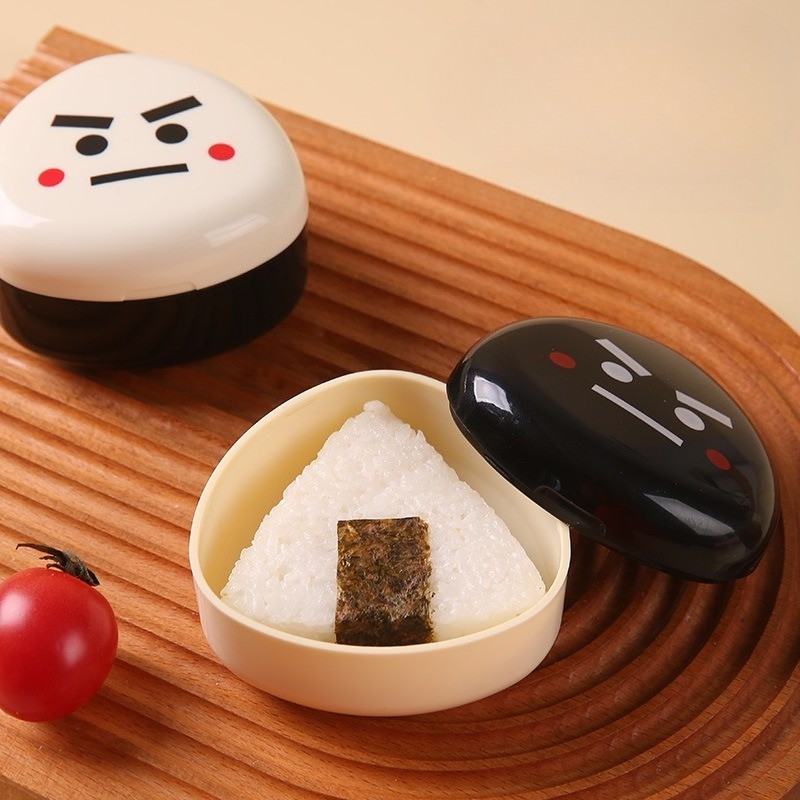 Cute Onigiri Rice Ball Box Japanese Triangle Sushi Norio Lunch Case ...