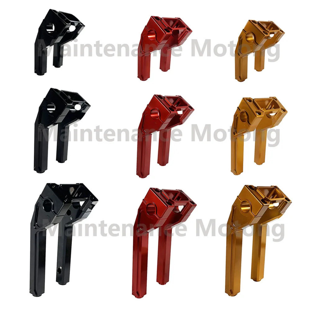 Motorcycle 6" 8" 10" Tall Handlebar Riser Black Red Golden For Harley ...