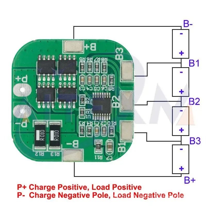 4S 14.8V / 16.8V 20A Peak Li-ion BMS PCM Battery Protection Board BMS ...
