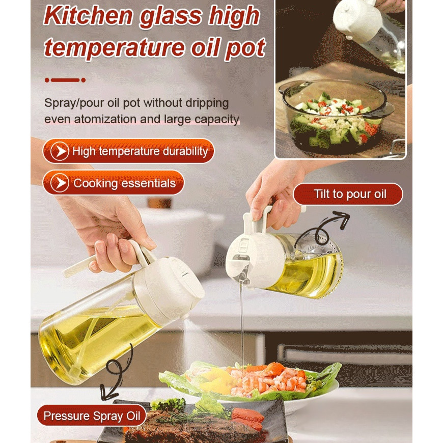 High Temperature Resistant Glass Spary And Pour One Oil Pot/Sealed Oil ...