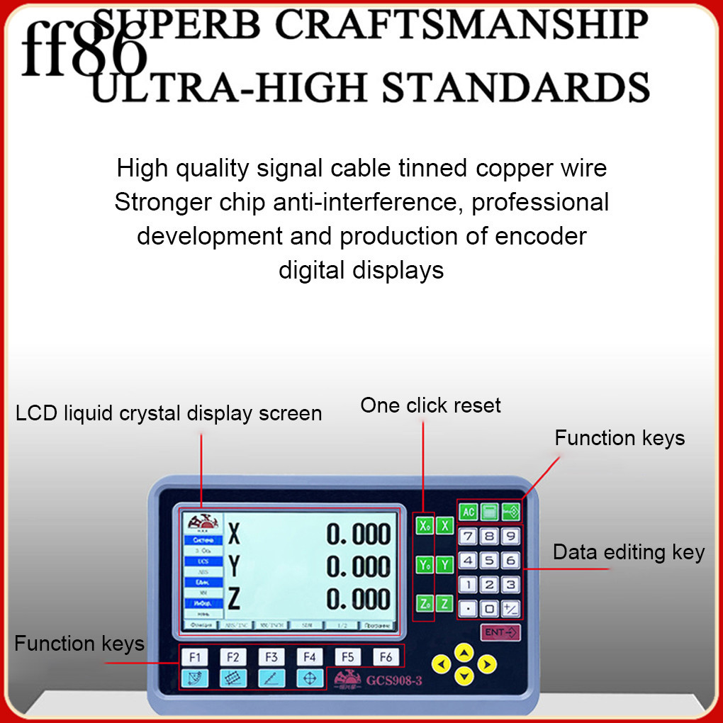 2/3 Ax-is Digital Readout Linear Scale DRO Display 5um Digital For ...