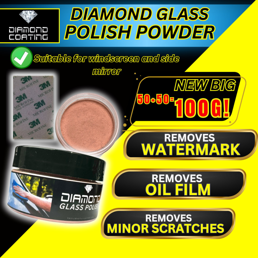 Diamond Coating【Glass Polish】Watermark remover/water spot remover Glass ...