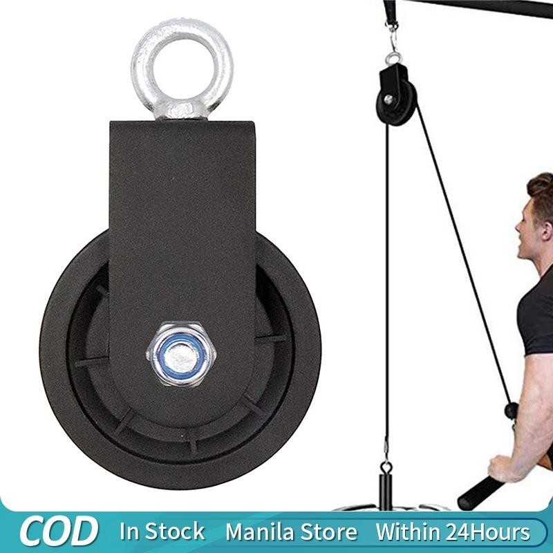 90x155mm Fitness Cable Pulley Silent Nylon Pulley Wheel for Gym Pulley ...