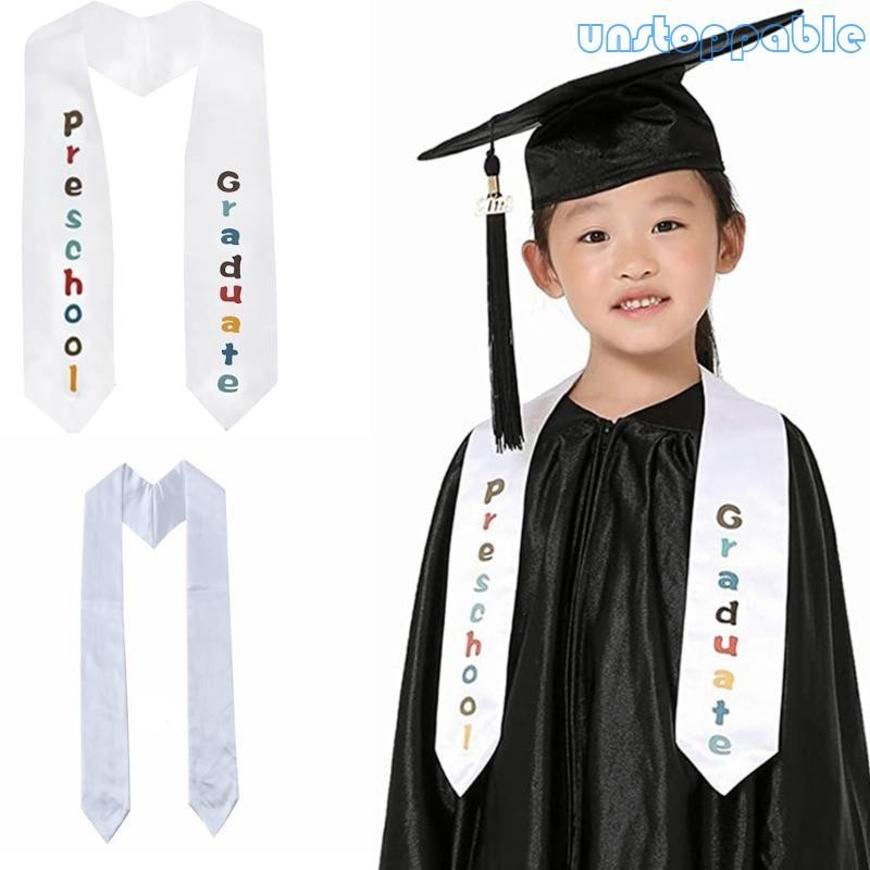 Un* Graduation Stole White Unisex Kids Graduation Honor Stole for ...