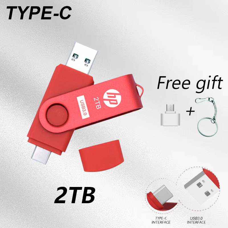 2TB USB 2-in-1 3-in-1 otg Pendrive Type-c micro Flash drive external ...