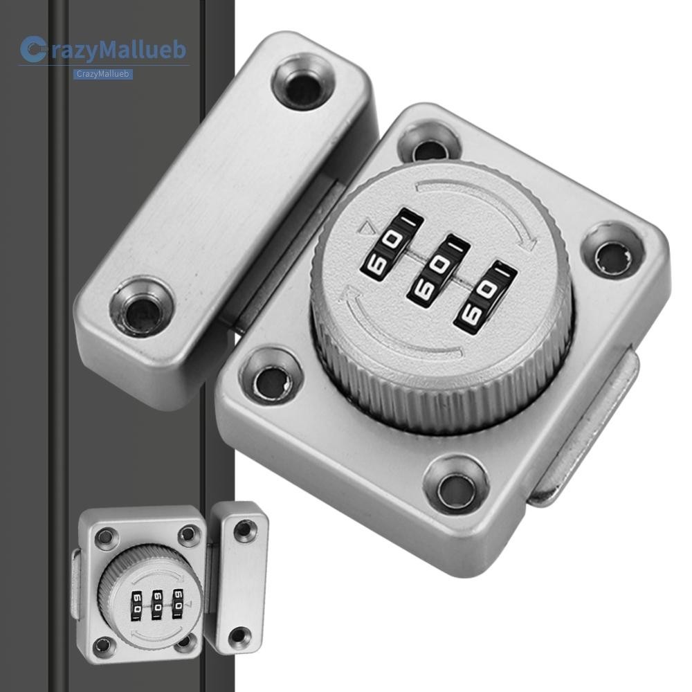 Combination Lock Latch 3 Digit Bolt Latch Password Deadbol Door Lock ...