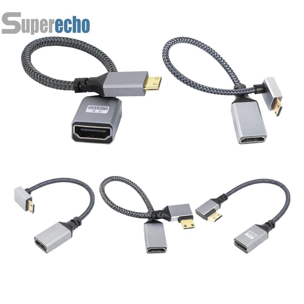 20CM Mini HDMI-Compatible Cable Adapter 4K@60HZ Male To Female ...