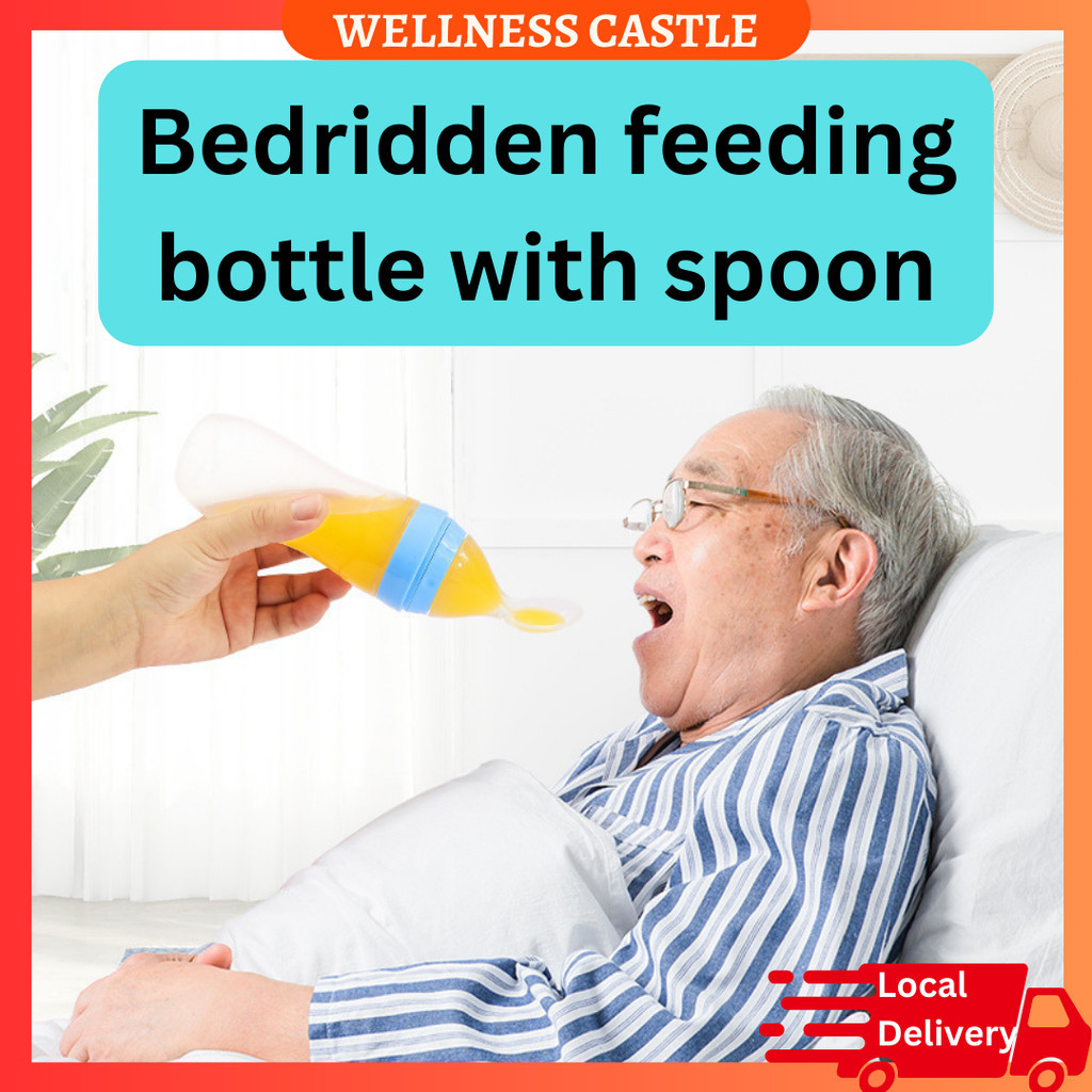 [RTD] Bedridden Elderly Feeder Anti-choking Feeding Bottle with Spoon ...