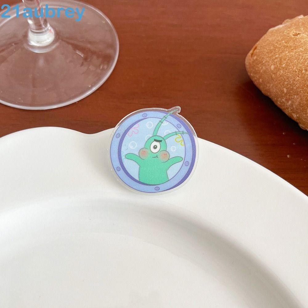 AUBREY1 Patrick Star Brooch, Acrylic Krabs SpongeBob SquarePants Pin ...