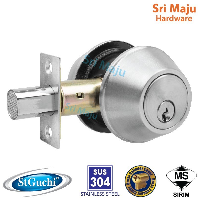 MAJU St Guchi SGDB D 262 SS Double Cylinder Deadbolt Door Lock SUS304 ...