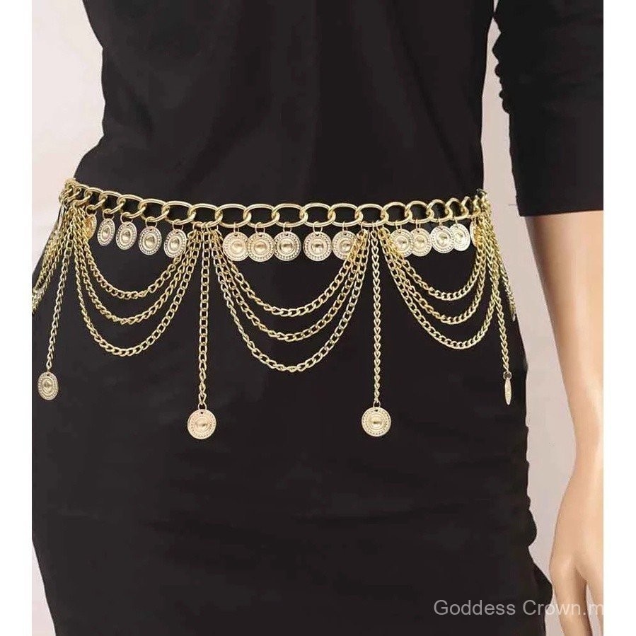 Arabian Jewelry Waist Chain Waist Accessories Long Chain Multi-Layer ...