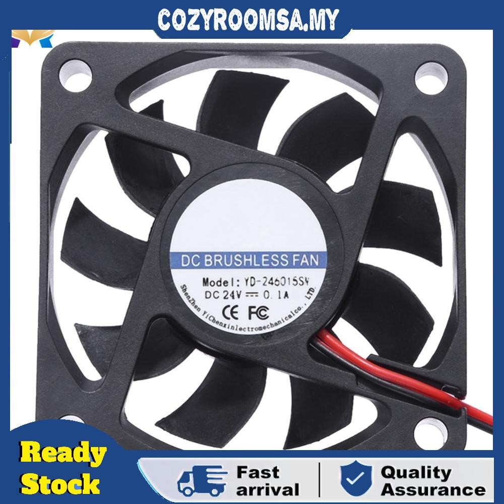 Anifcas YD-2460 15SW DC 24V Cooler Fan 60x60mm 9 Blades Computer PC Cooling Fan | Shopee Malaysia