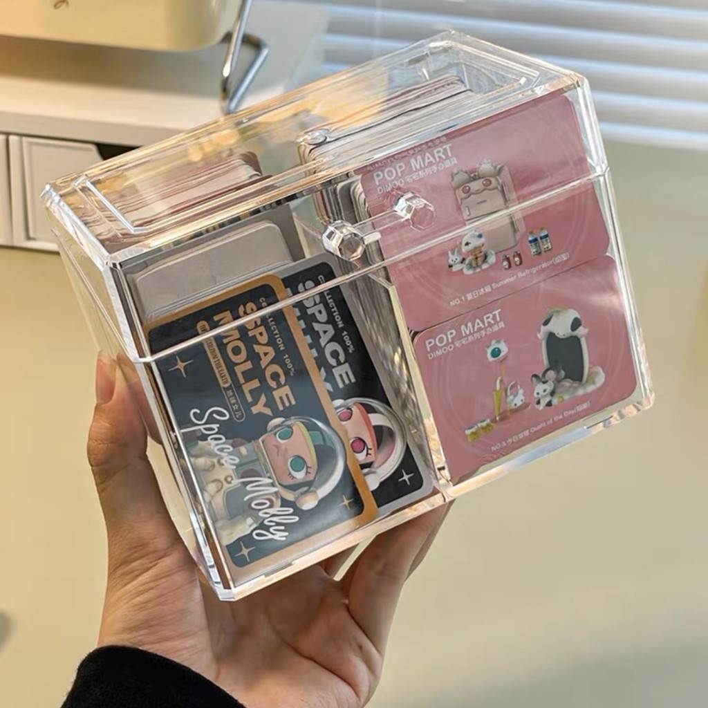 Blind box card game card storage box compartmentalized desktop ...