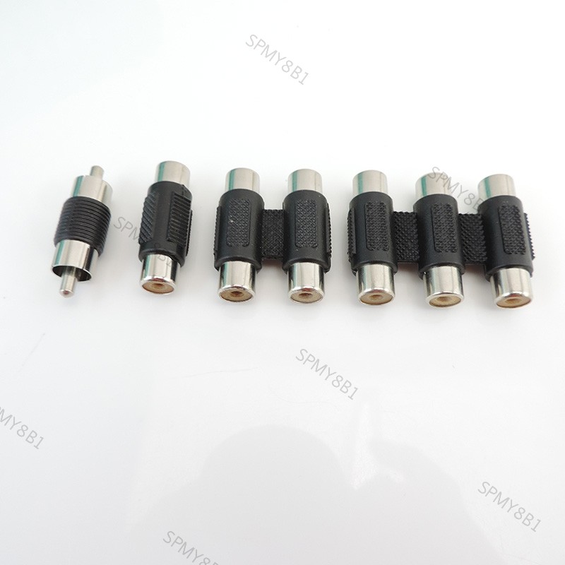 Audio Video Connector 3 RCA AV Coupler Mini RCA 2RCA 3RCA male Female ...