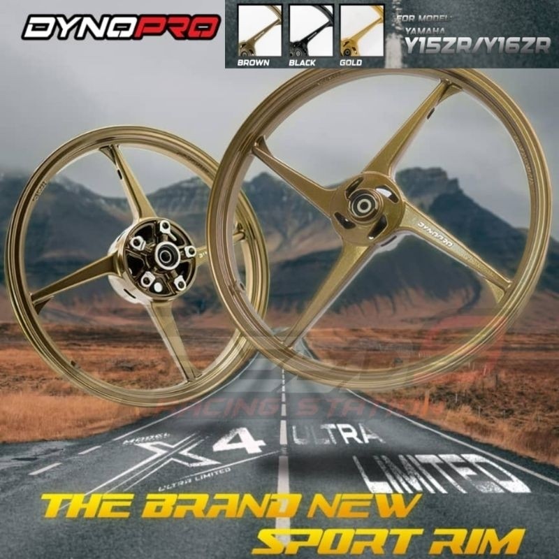 SPD NEW DESIGN DYNOPRO X4 sport rim 4batang 1.6/1.6x17 y15 y16 custom ...