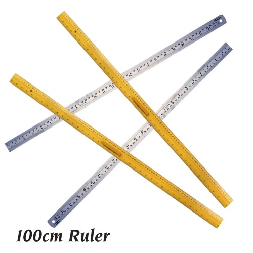 Long Ruler 100cm | 40 inch Metal Ruler Stainless Steel Ruler | 1 Meter ...