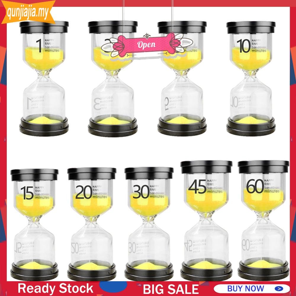 Hourglass Sandglass Mini Brushing Timer Creative Black Top Small Gift ...