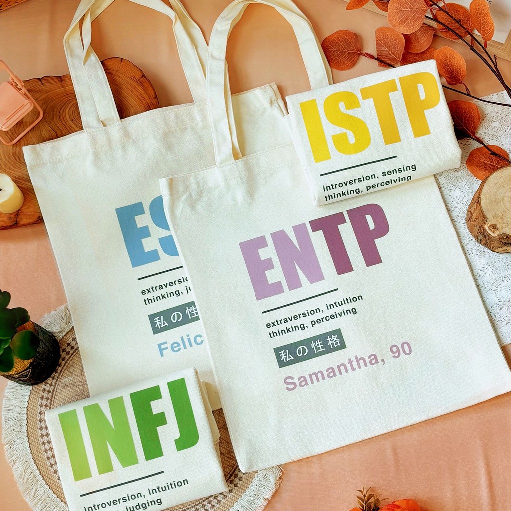 PIXIE'S MBTI Tote Bag - customize your MBTI, name & number | Shopee ...