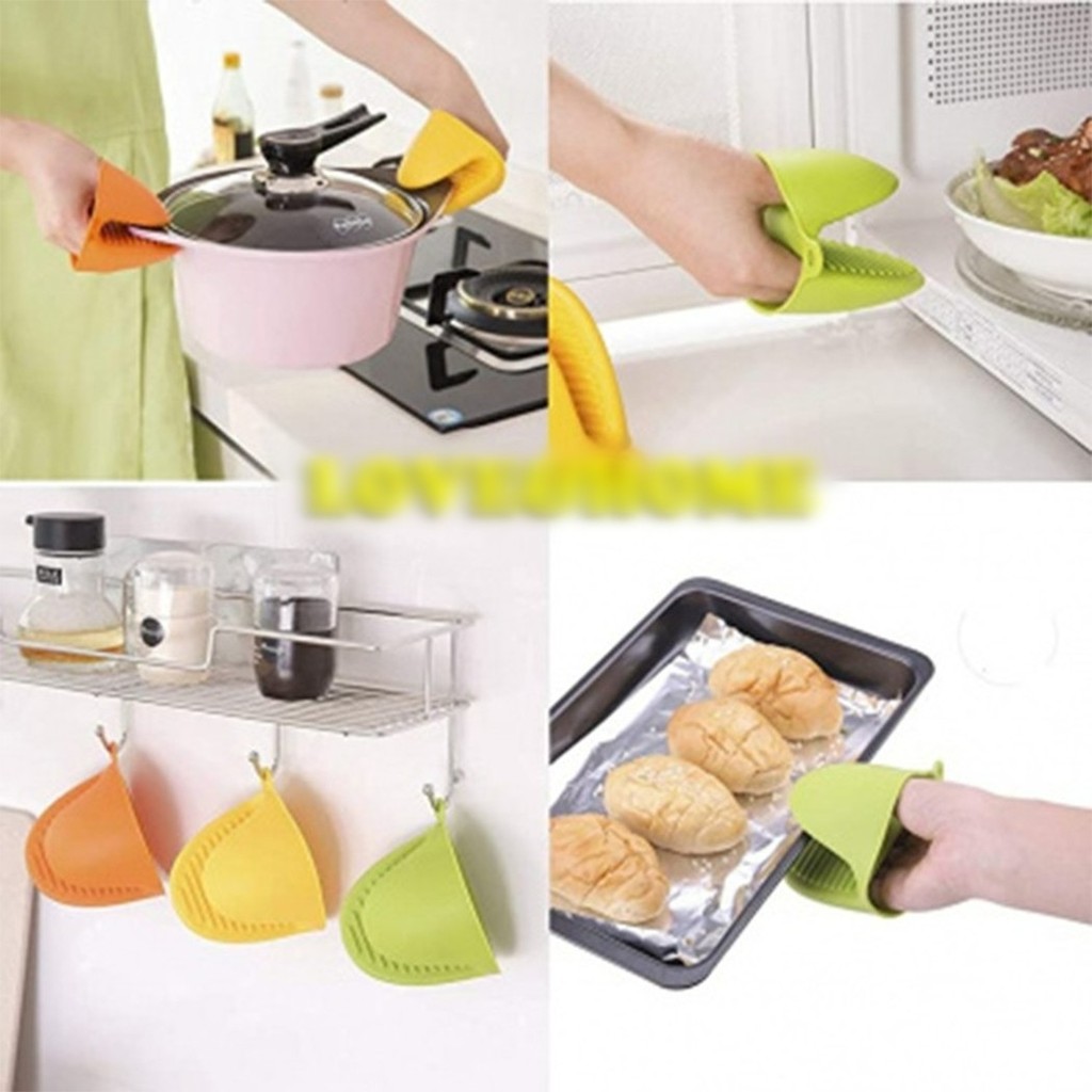 [JTFY] Silicone Heat Insulation Oven Cooking Mitts Pinch Grips Heat ...