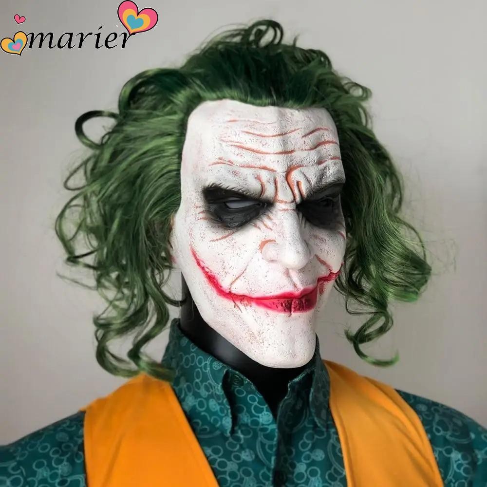 MARIER Dark Knight Joker Cosplay , Latex Unisex Party Performance Stage ...