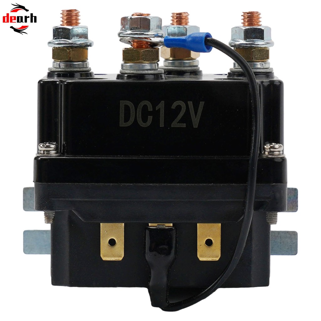 12V 250A Contactor Winch Control Electromagnetic Relay with Relay Cable ...