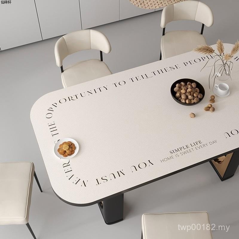 Tikar meja, gaya krim, meja kopi, anti-melecur, tahan noda, pad penebat ...