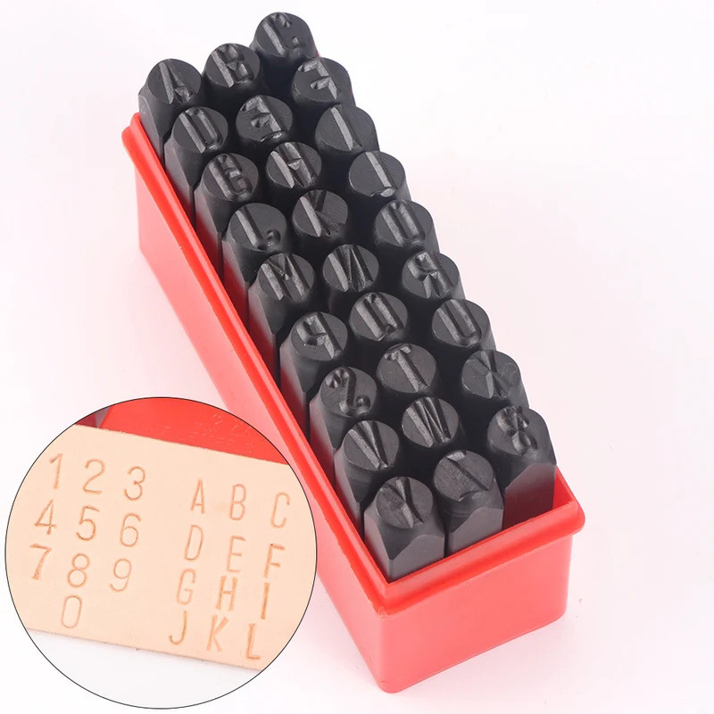 Number & Letter Stamp Set (A-Z+& / 0-9 ) Punch Perfect for Imprinting ...