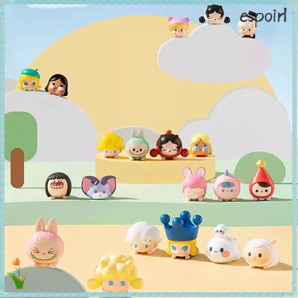 ESPOIR Box, POPMART Pop Bean MOLLY Labubu CRYBABY Anime Cartoon Figure ...