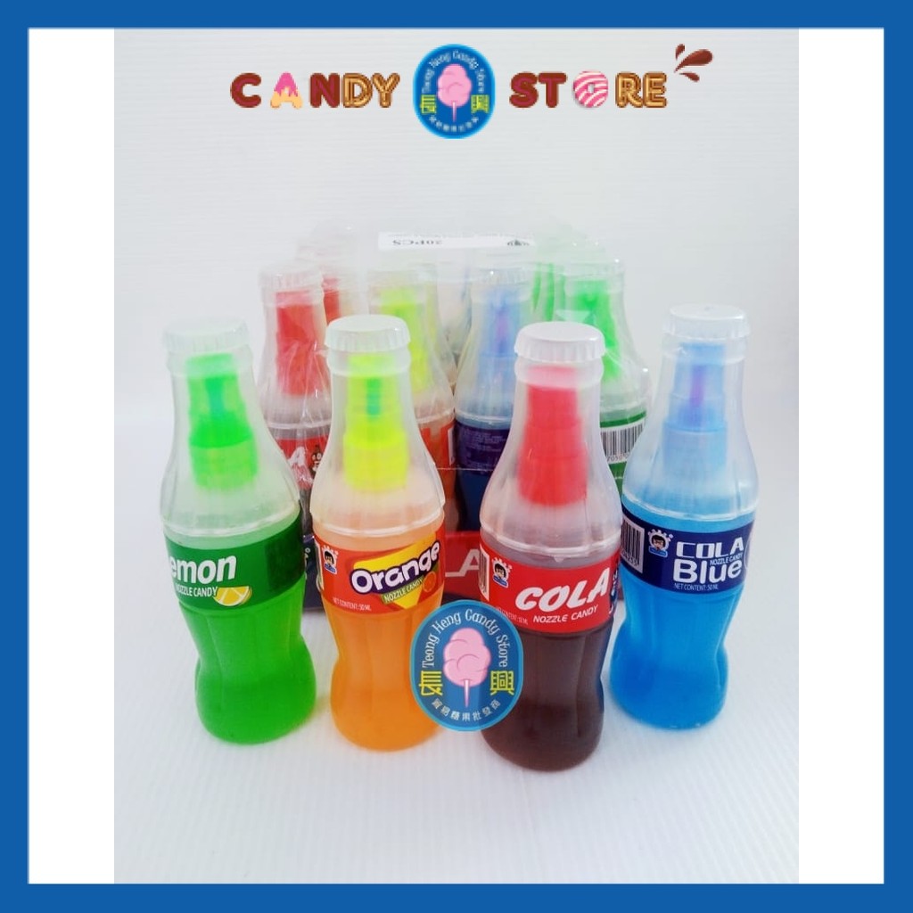 20pcs Big Cola Nozzle Spray Candy HALAL (50ml X 20bottles) | Shopee ...