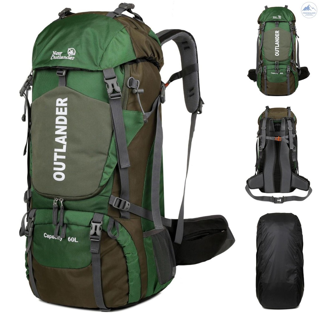 [2024 FW NEW] Hiking Backpack 60L Waterproof Camping Backpack Light ...