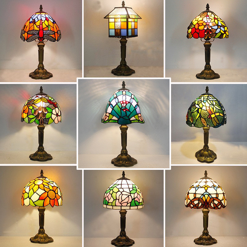 Tiffany Color Glass Lamp Luxury Glass Lamp Shade Lamp Interior ...