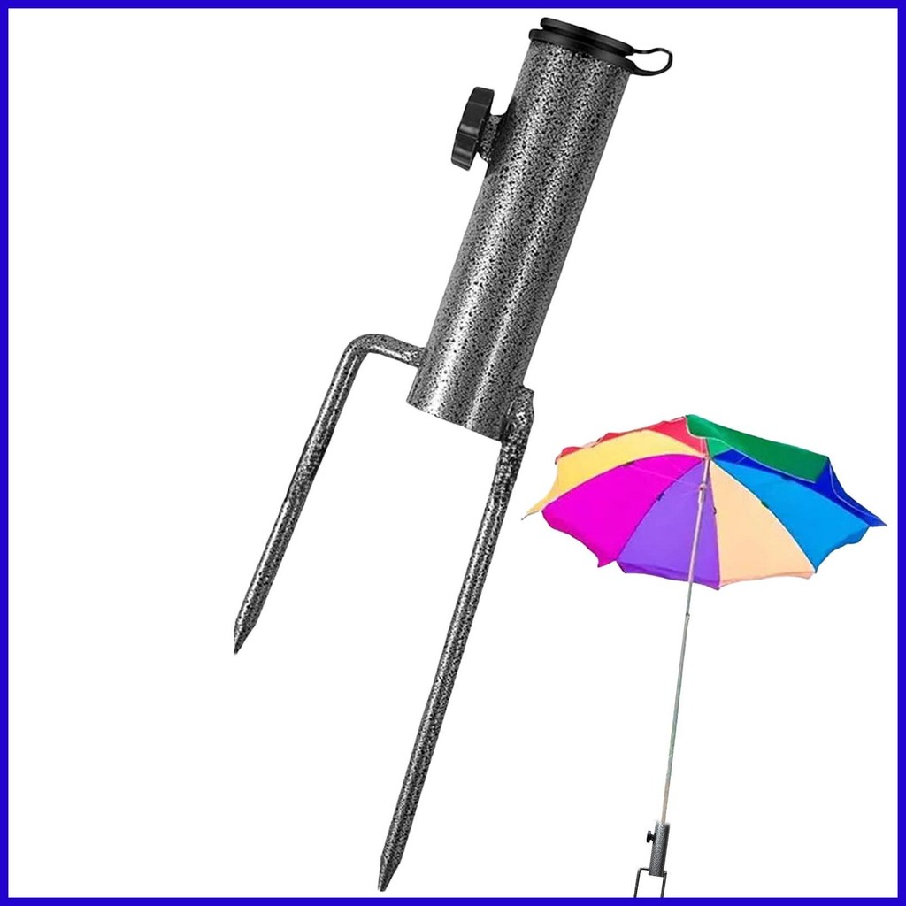 Umbrella Anchor Holder Round Patio Umbrella Holder Heavy-Duty Iron ...