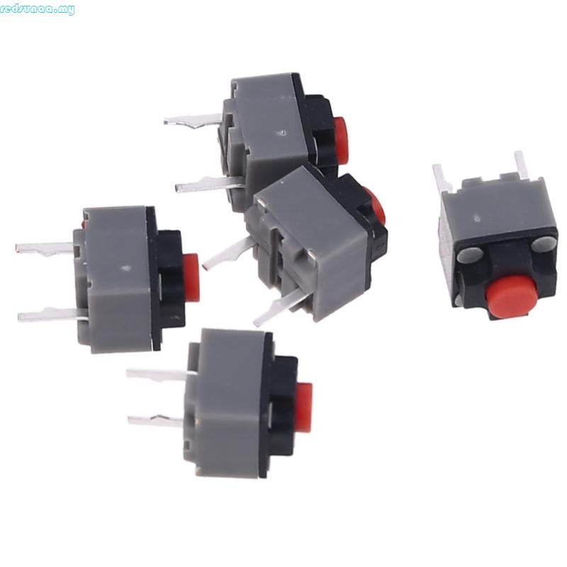 redsunaa 6x6x7 3mm Square Silent Microswitch Tact Switch 5 Pieces Mouse ...