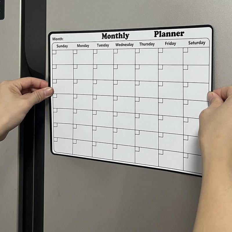 Rewritable Weekly Planner Magnetic Calendar Sticker Whiteboard Soft ...
