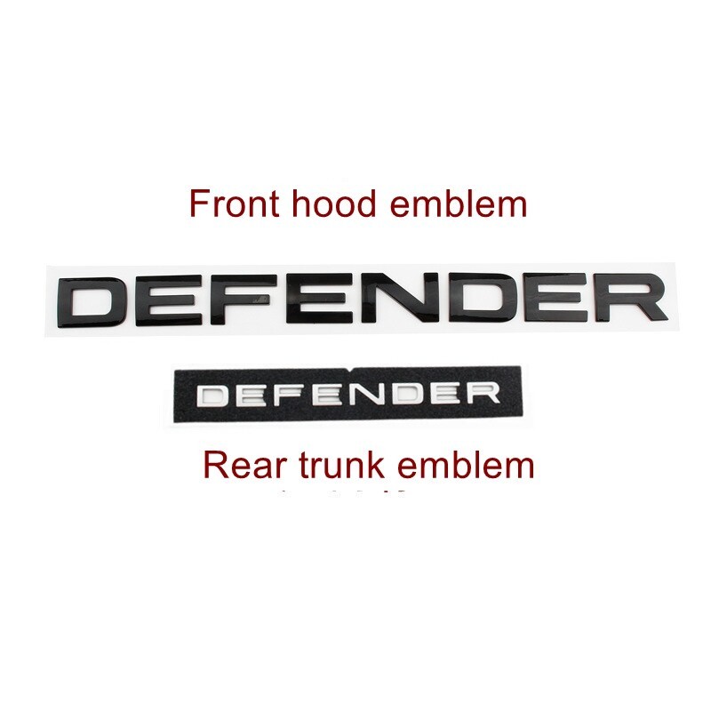 For 2020-2023 New Land Rover DEFENDER letter logo Bonnet hood emblem ...