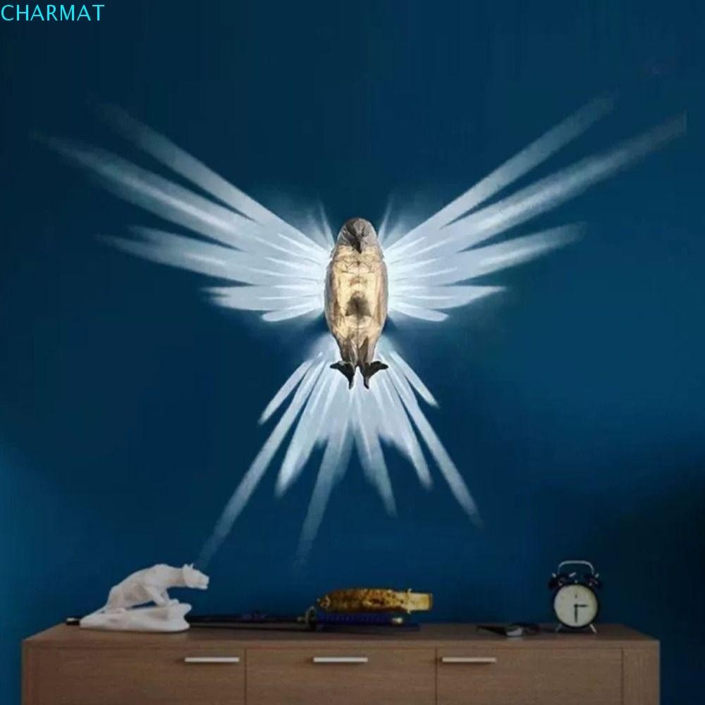 CHARMAT 3D Eagle Wall Lights, Owl Eagle Art Bald Eagle Bald Eagle Wall ...