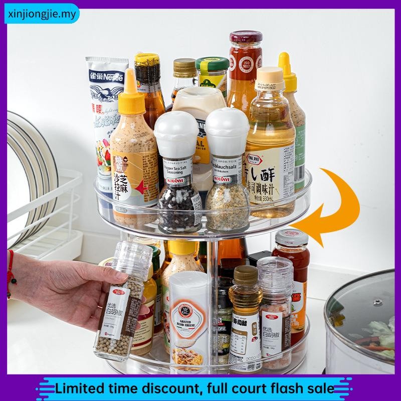 Sale Lazy Susan 360 Rotating Turnable Tray Kitchen Storage Spinning ...