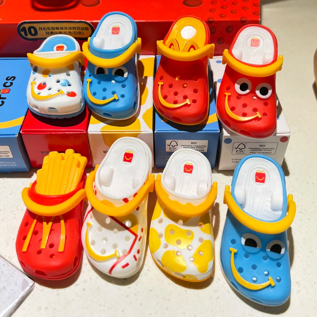 2024 Mcdonald's Crocs Keychain Mcdo Crocs Happy Meal Slipper Pendant | Shopee Malaysia