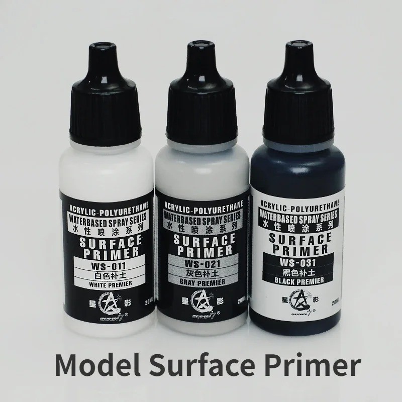 SUNIN 7 WS-011/021/031 20ml Surface Primer Acrylic Polyurethane Paint ...