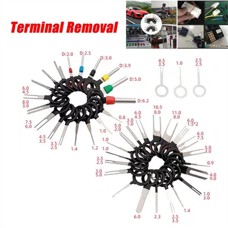 3/18/41Pcs Terminal Removal Tools Ejector Needle Retractor Pin ...