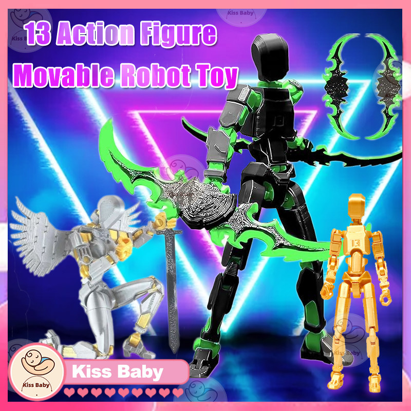 13 Action Figure Robot Multi-Jointed Movable Robot Toy 3D Printed ...