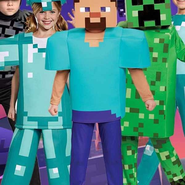 halloween 萬聖節 服裝儿童 Halloween minecraft permainan minecraft coscostume ...