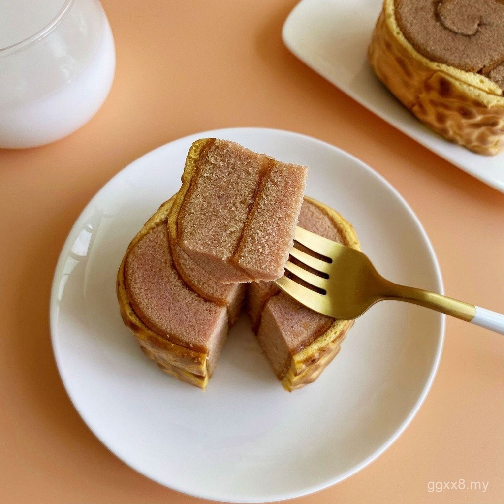 Kek kulit harimau bahagian kayu Baishi Baking, nutrisi sarapan, pastri ...