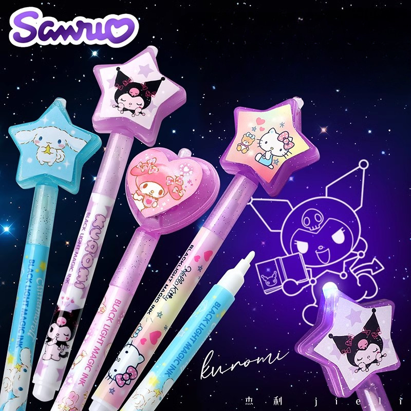 1pcs Sanrio Series Invisible Neutral Pen Cute Anime Secret with UV ...
