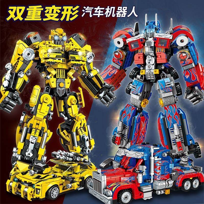Transformers Mech Building Blocks Optimus Prime Bumblebee Robot ...