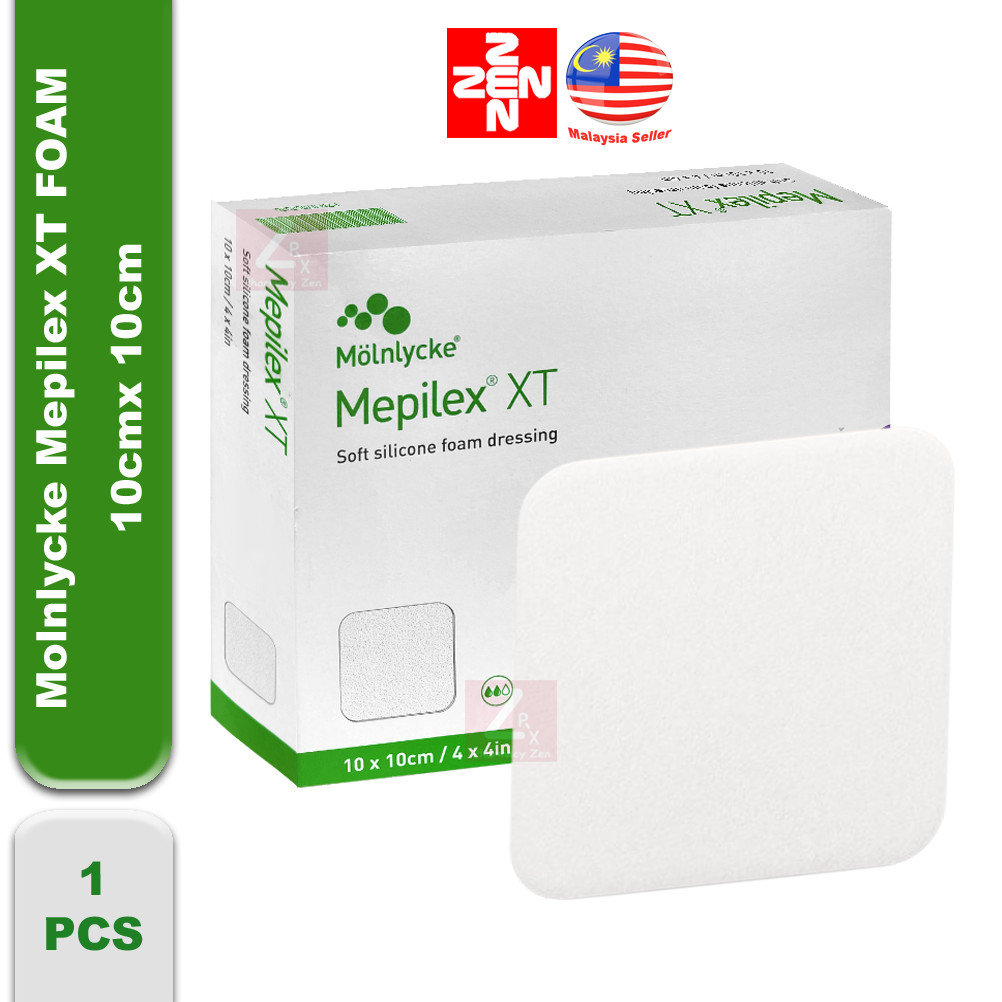 [1 PC] Molnlycke Mepilex XT FOAM Dressing 10cmx 10cm (1 PC)(211100 ...