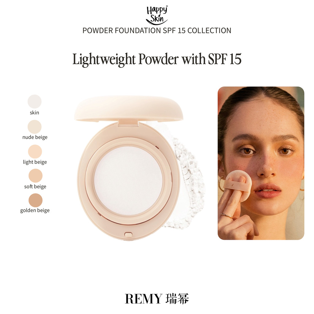 Happy Skin Powder Foundation ( Lightweight Powder with SPF 15 ...