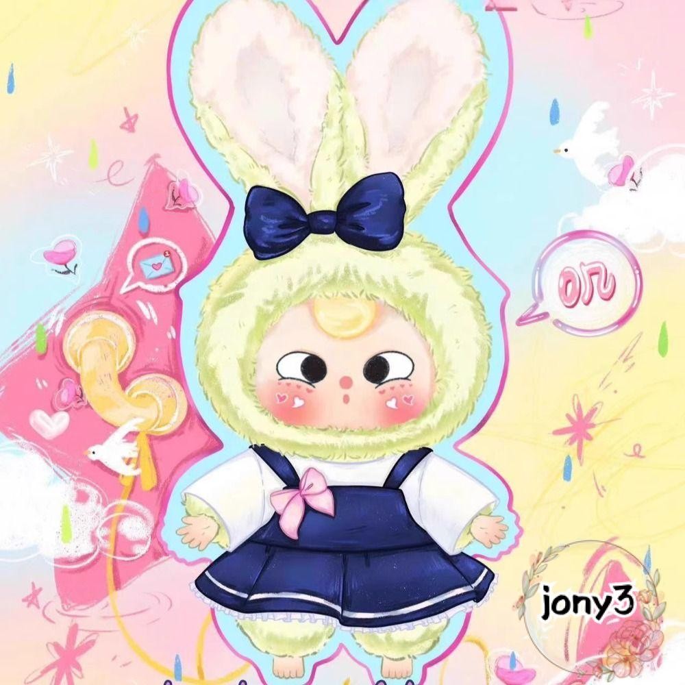 JY Baby Three Rabbit Plush Box, Trendy Stuffed Doll Soft Baby Three ...