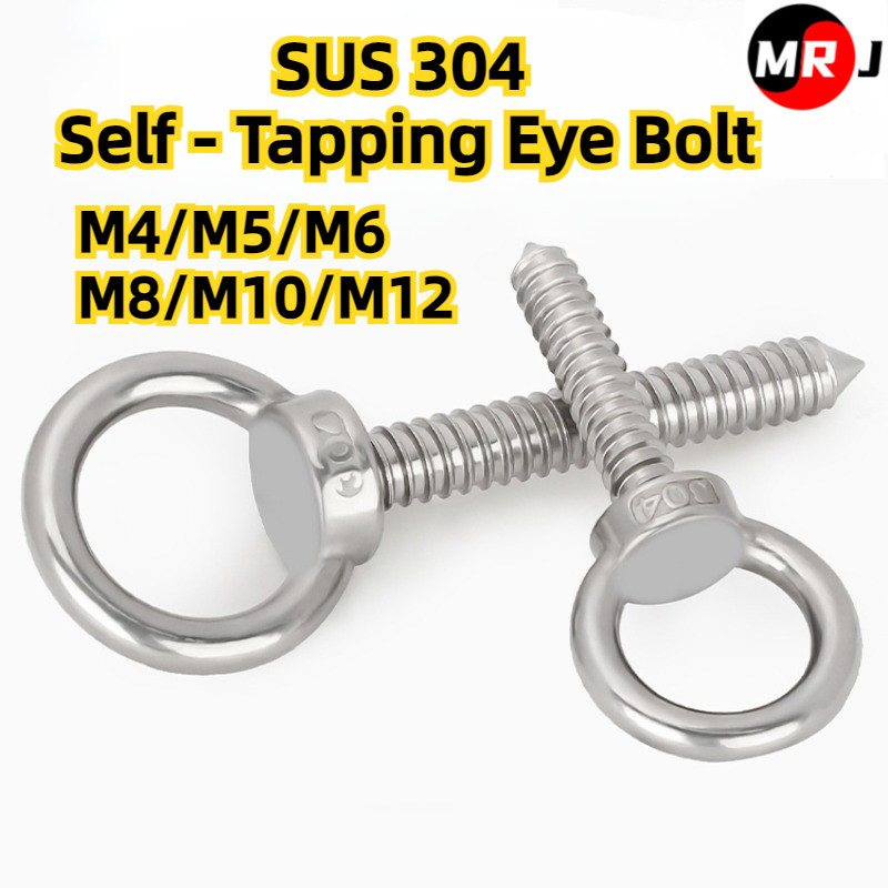 [MRJ] 304 Stainless Steel Ring Self-Tapping Screw M4/M5/M6/M8/M10/M12 ...